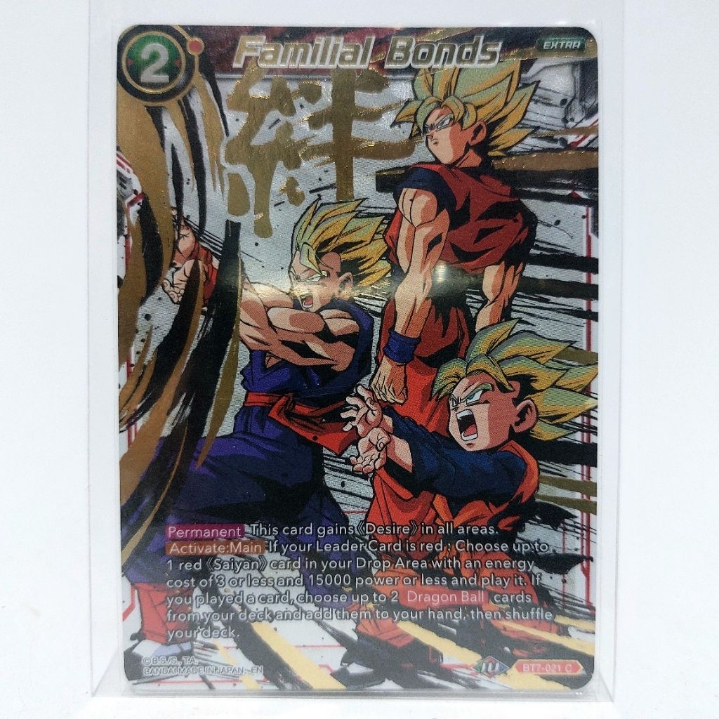 Jual DBS Dragon Ball Super Card game Goku Familial Bonds Special Anniversary Box Foil BT7-021 C ...