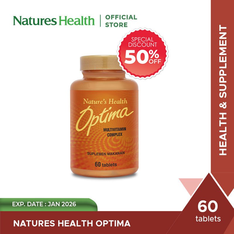 Jual Natures Health Optima Multivitamins - 60 Tablets [Exp. Date 01/26 ...