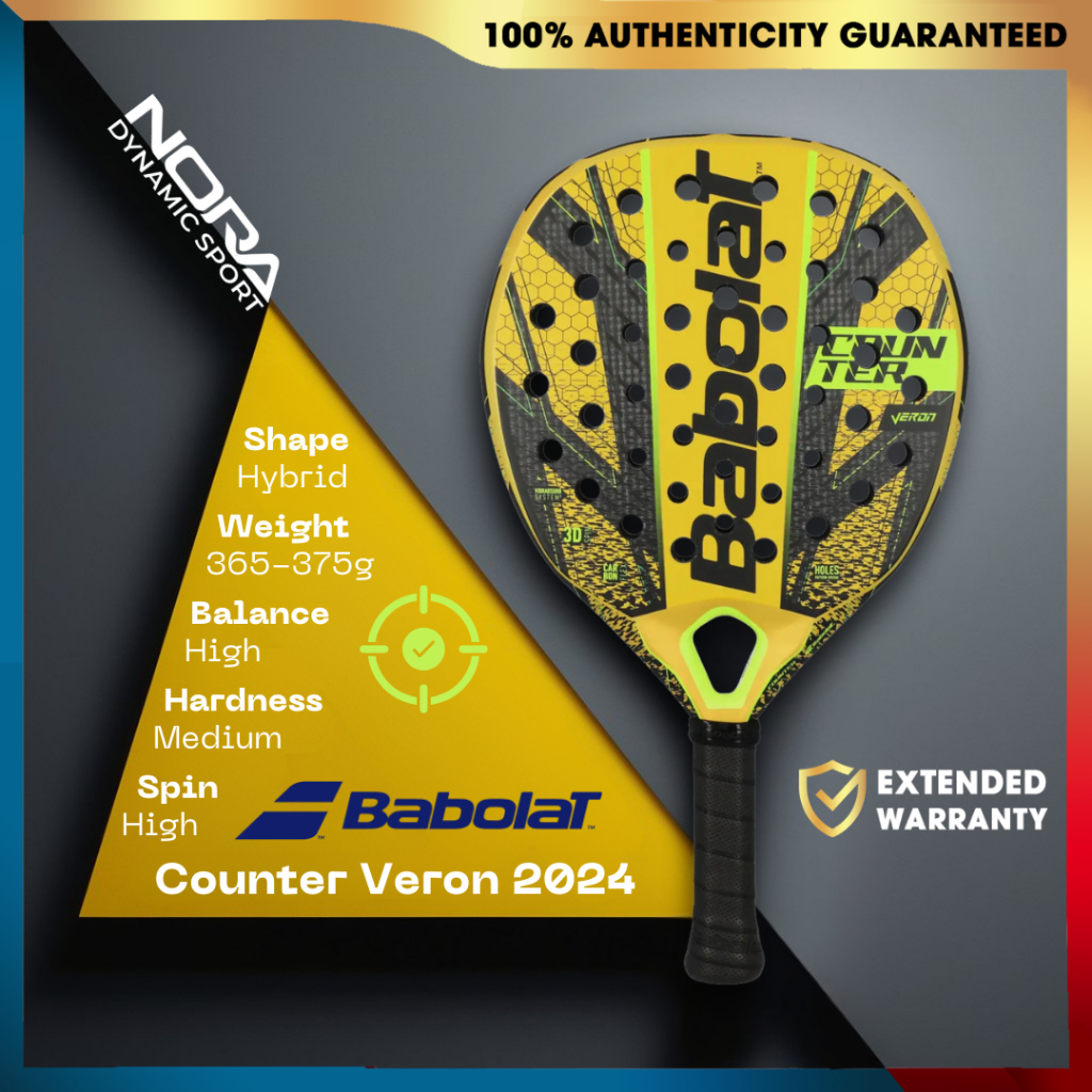Jual Babolat Counter Veron 2024 Raket Padel Nora Dynamic Sport | Shopee ...