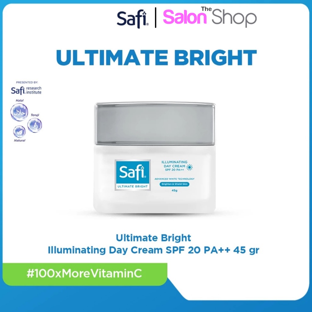 Jual Safi Ultimate Bright Illuminating Day Cream SPF 20 PA ++ 45gr | gdkd01 | Shopee Indonesia