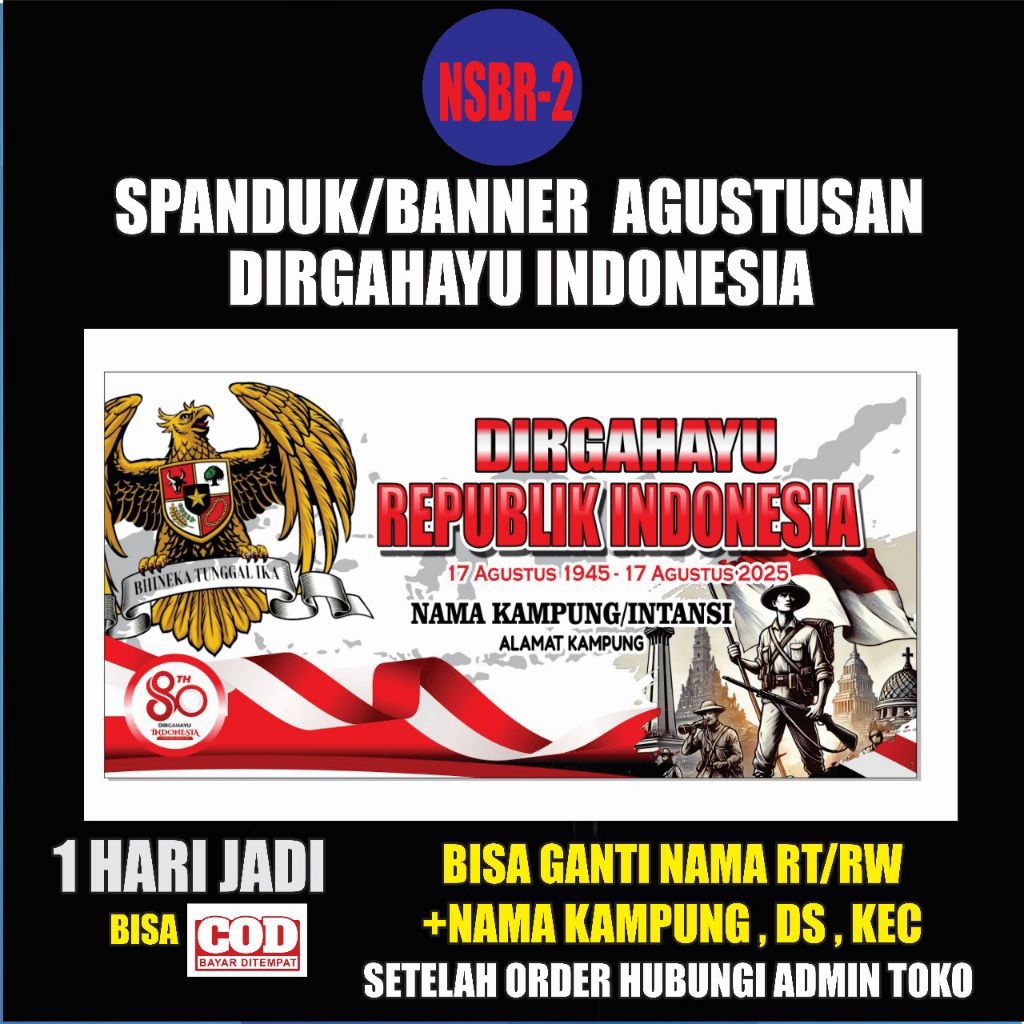 Jual Benner / Spanduk Kemerdekaan Indonesia / spanduk dirgahayu ...