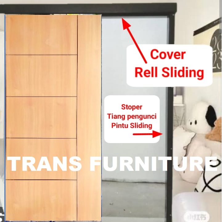 Jual COVER RELL + TIANG PENGUNCI PINTU SLIDING | Shopee Indonesia