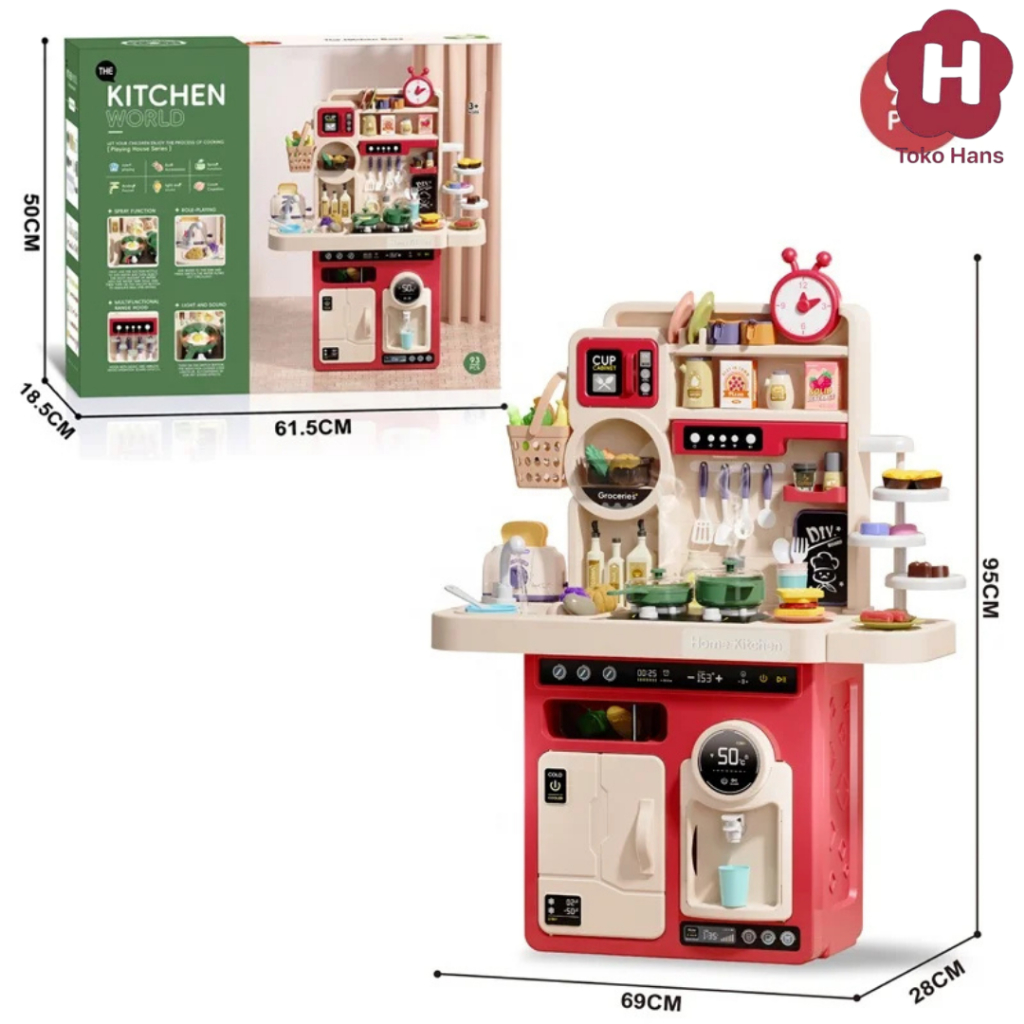 Jual Mainan Simulasi Masak Masakan Anak Cewe Kitchen Besar 95CM Ada ...