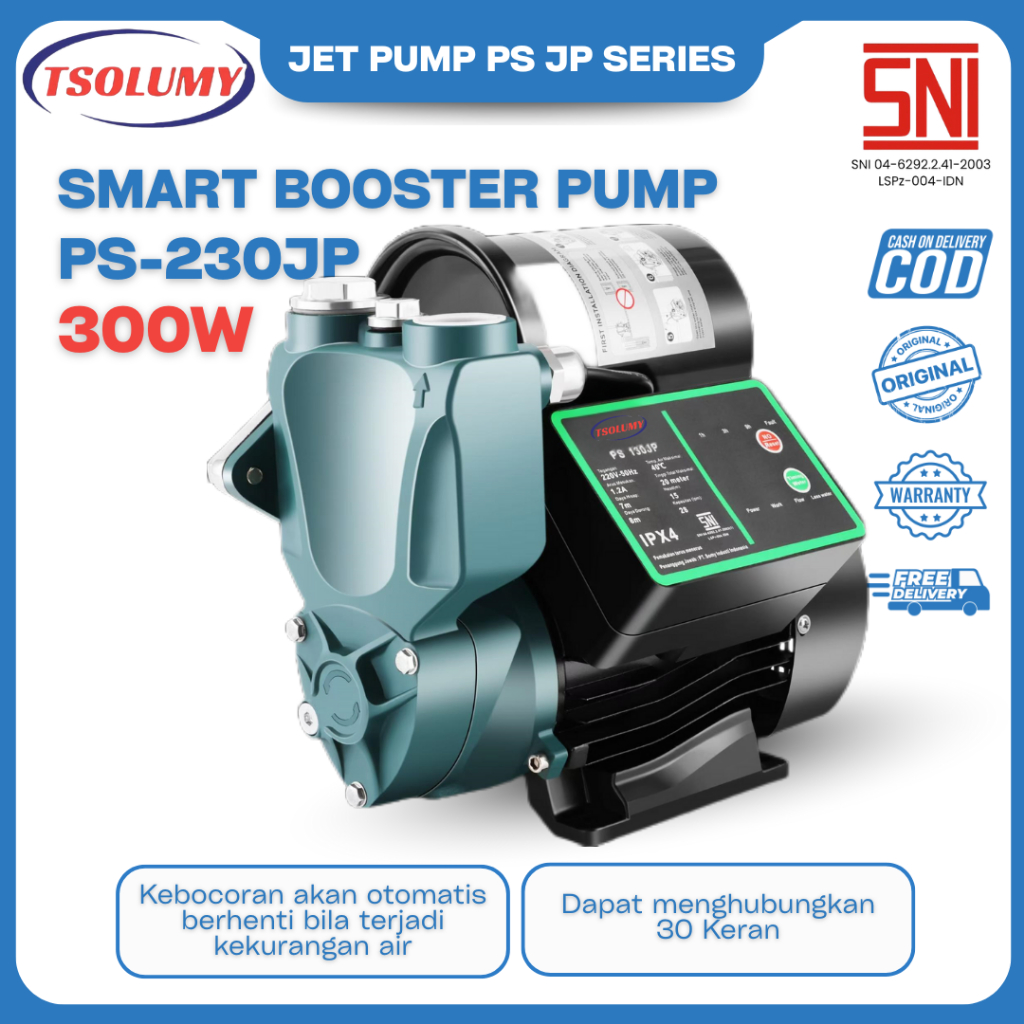 Jual Somy Pompa Air Otomatis PS-230JP Pompa Air Sumur Dangkal Mesin ...