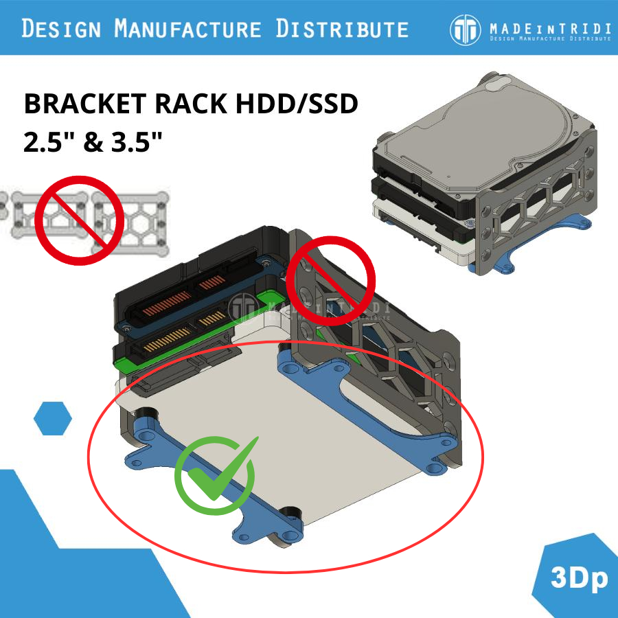 Jual bracket for 2.5" 3.5" hdd ssd rack products | Shopee Indonesia