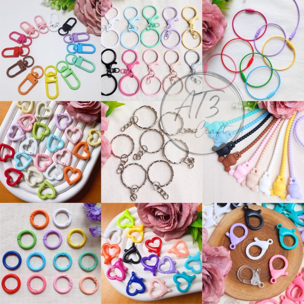 Jual Ring Besi Gantungan Kunci Bulat / Kait gantungan kunci lonjong ...