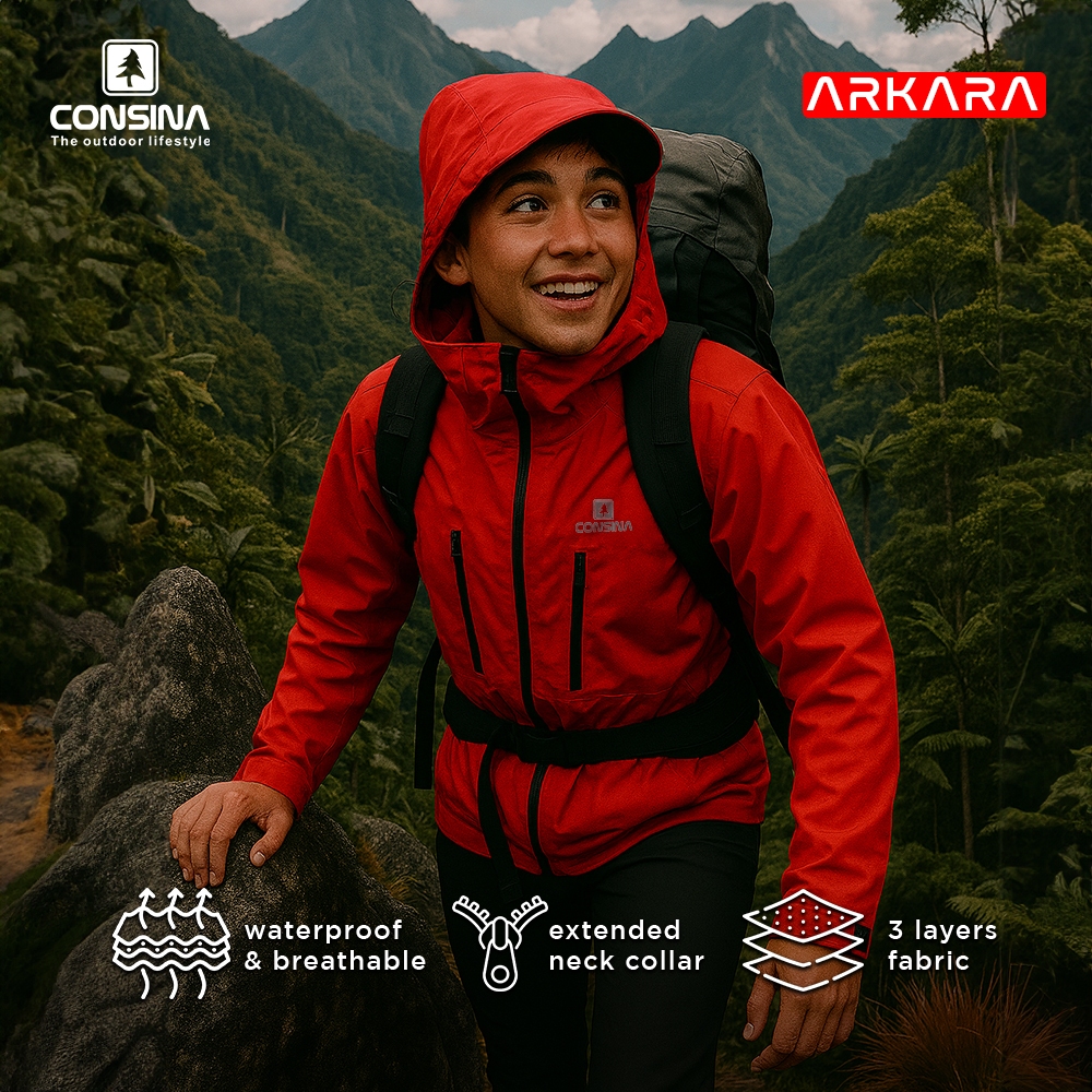 Jual Consina Arkara Jaket Gunung Gorpcore Goretex 3 Layer Fabric | Hiking Urban Outdoor ...