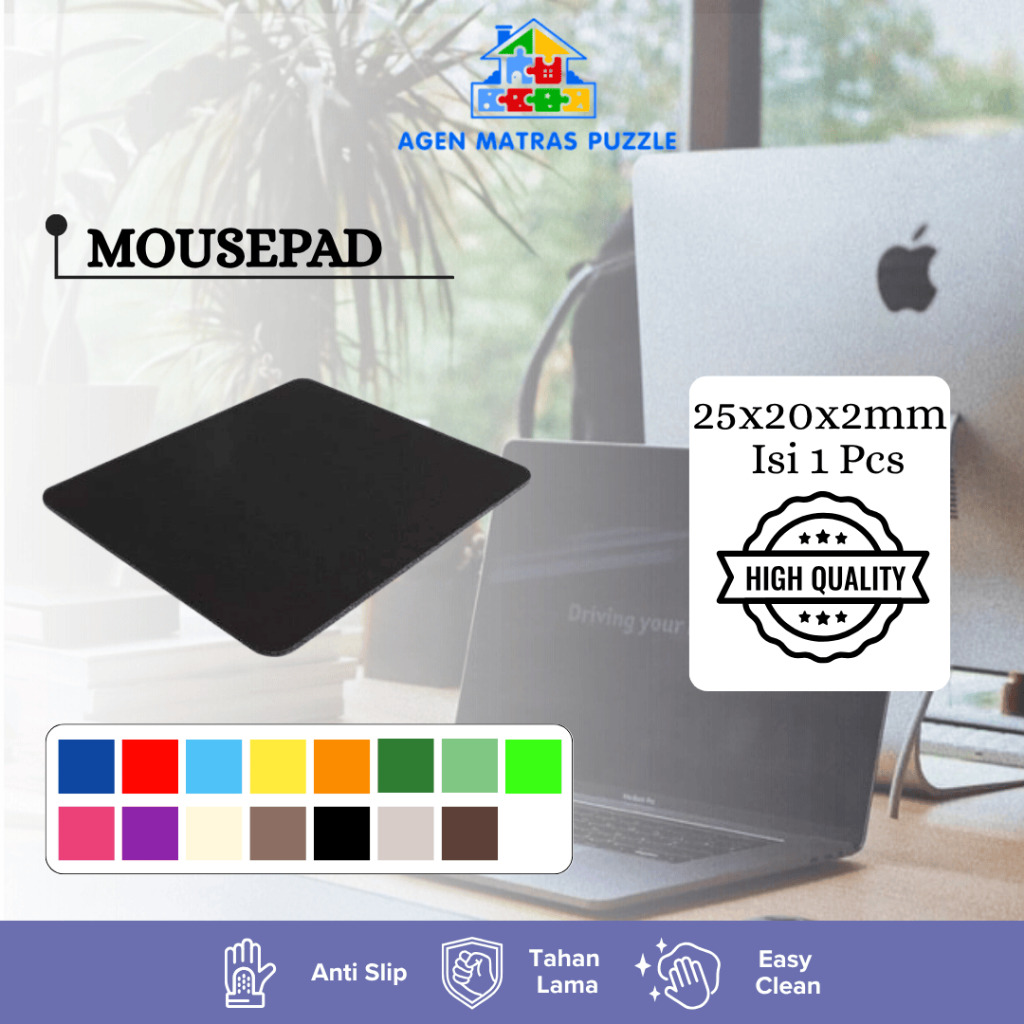 Jual Mousepad Polos - 25x20x2mm - 1 Pcs | Shopee Indonesia