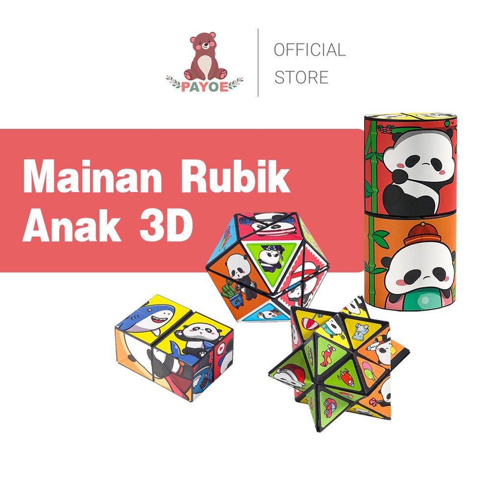 Jual PAYOE Magic Cube 3D Mainan Edukasikreativitas Anak Yang Dapat ...