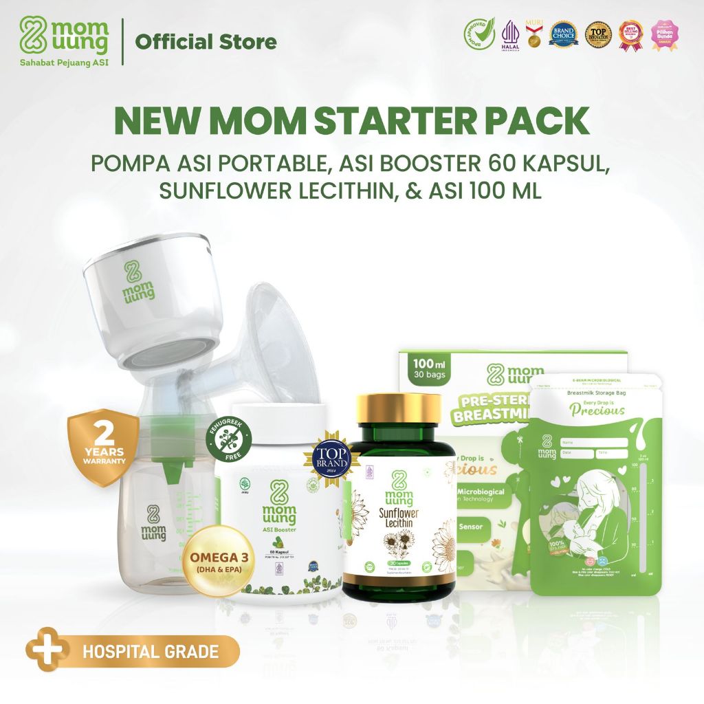 Jual Mom Uung Special Bundling Breastfeeding Kit - Halal Bpom - Non GMO ...