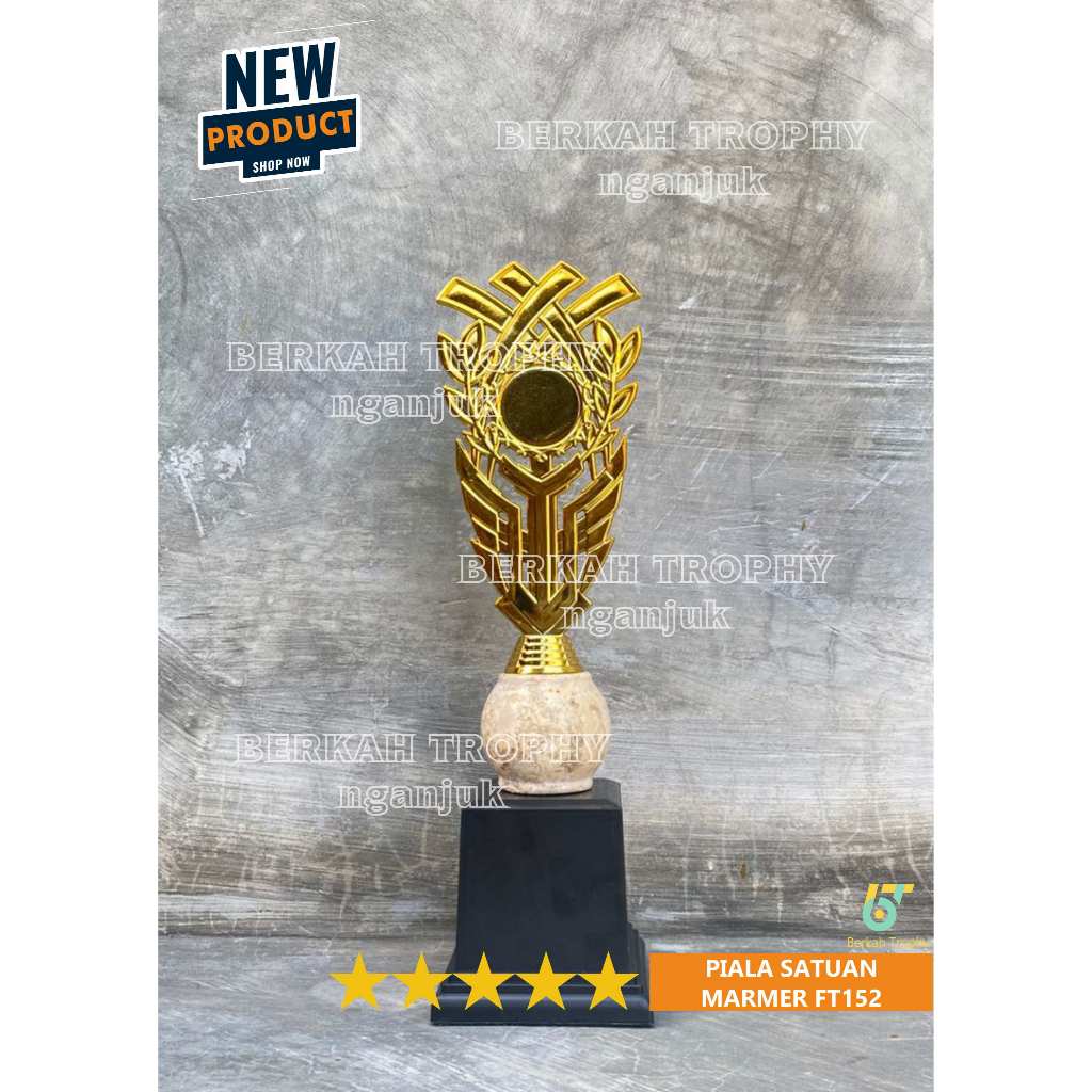 Jual PIALA SATUAN MARMER /PIALA MODEL BOLA MARMER FIGUR PILAR PADI ...