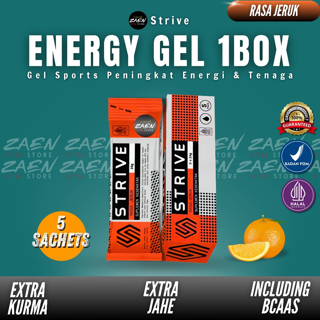 Jual STRIVE ENERGY GEL BOX 5 PCS X 24 GRAM | Shopee Indonesia