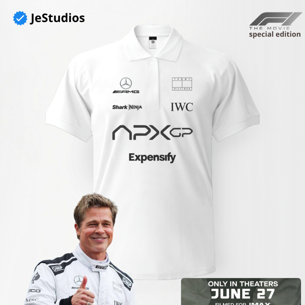 Jual Polo Shirt APXGP F1 The Movie Lacoste CVC Pique | Shopee Indonesia