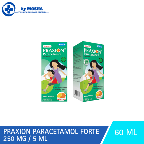 Jual Praxion Forte Paracetamol 60 ML - Obat Demam By Mosha | Shopee ...