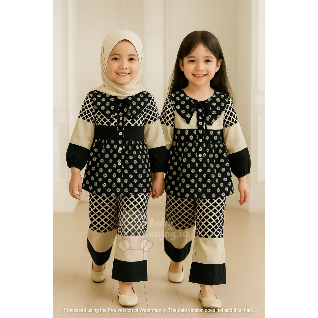 Jual Setelan rayon anak terbaru anak perempuan bikin adem usia 1 sampai ...