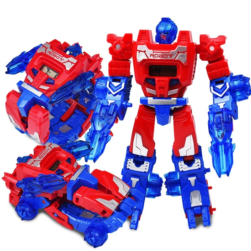 Jual 3IN1 DIY JAM ROBOT MAINAN ANAK EDUKASIMASA KINI MODEL OPTIMUS ...