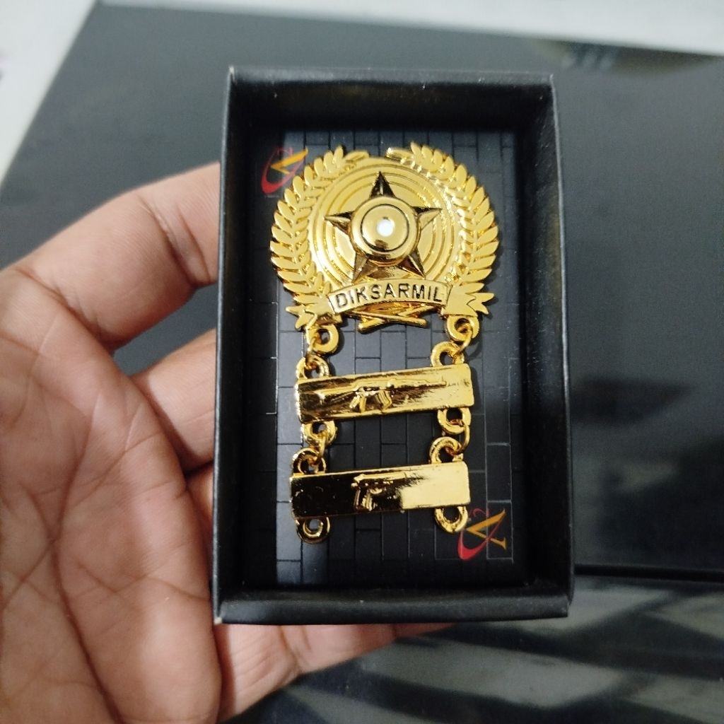 Jual wing luxury brevet diksarmil pin unhan | Shopee Indonesia