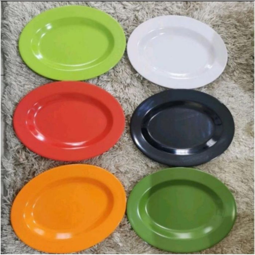 Jual Piring Oval Melamin/ Piring Melamin Oval 9 inch dan 10 inch ...