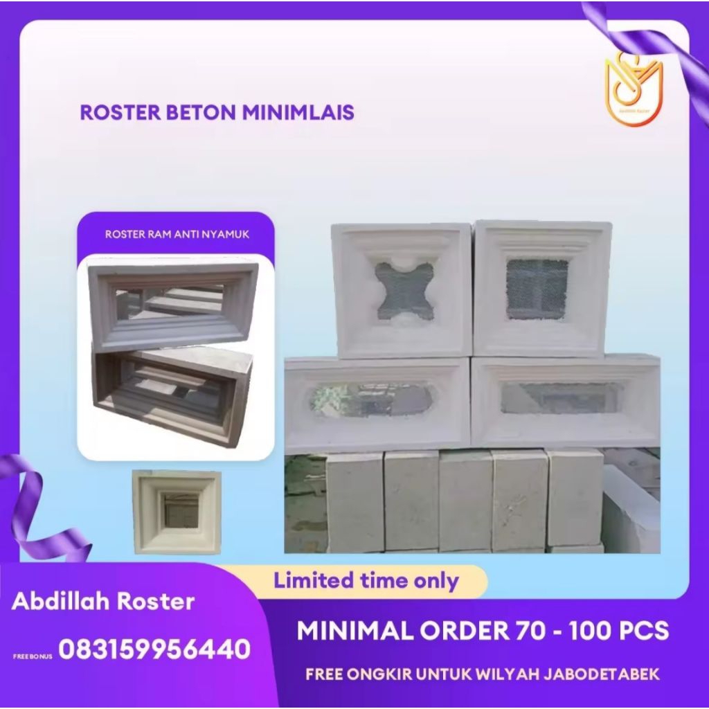 Jual Roster ram kawat anti nyamuk Lubang angin modern Hiasan dinding ...