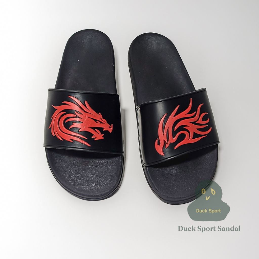 Jual sandal pria SPIRIT DRAGON sendal pria remaja dewasa kekinian slop ...