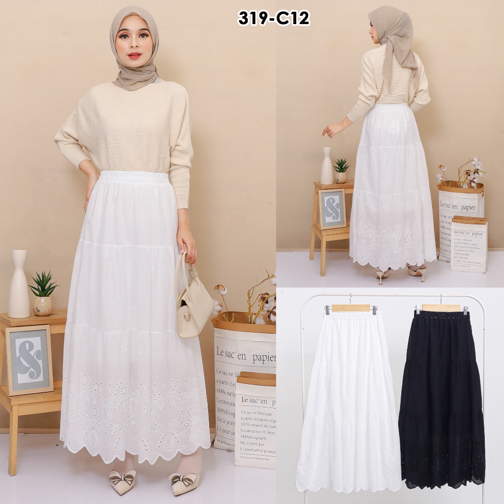 Jual ROK KATBOL CANTIK ELEGAN DAN ROK BORDIR BERFURING - 319 C12 ...