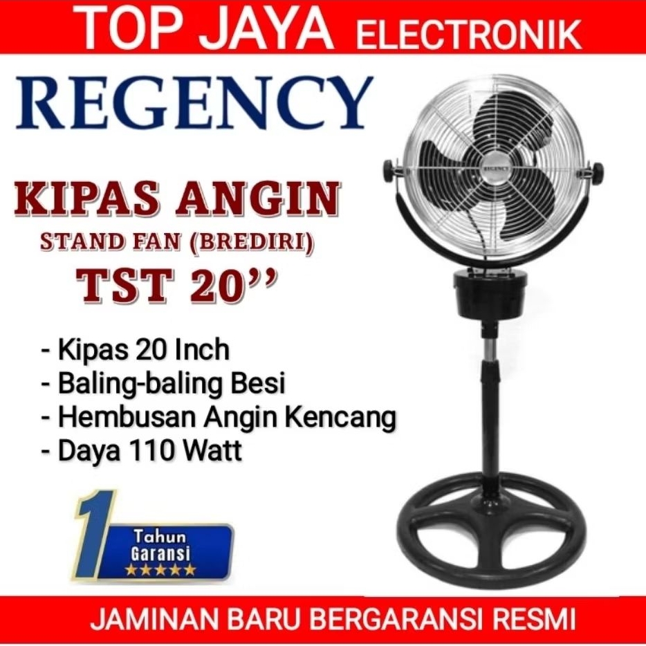 Jual STAND FAN REGENCY 20 INCH TST20/KIPAN ANGIN REGENCY BERDIRI 20 ...