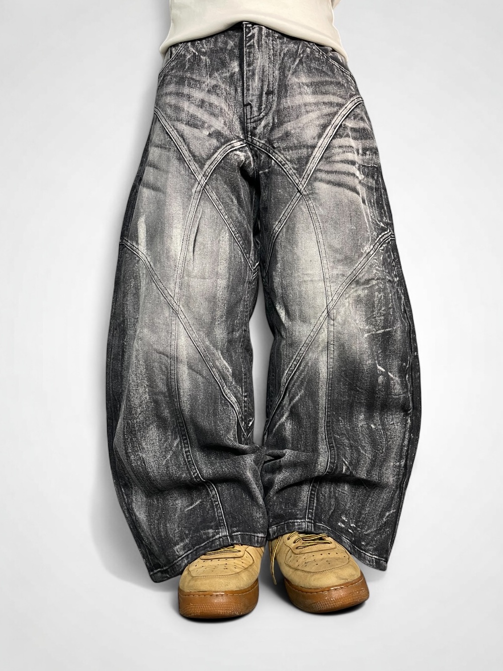 Jual Bawwa Santai |VOL 2 BLACK GREY GESTURAL VINTAGE WISKER FADING ...