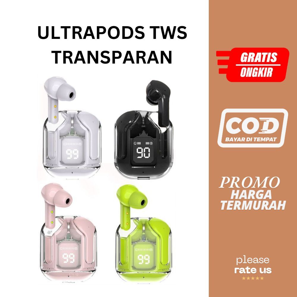 Jual TWS /HENFREE /HEADSET A31 AIR ULTRAPODS EARPHONE BLUETOOTH 5.3 BT ...