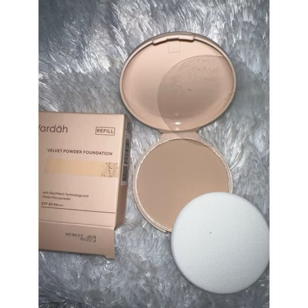 Jual WARDAH COLORFIT VELVET POWDER FOUNDATION REFILL* | Shopee Indonesia