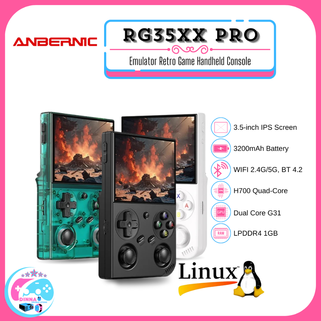Jual ANBERNIC RG35XX PRO - Emulator Handheld Retro Game Console 3.5 ...