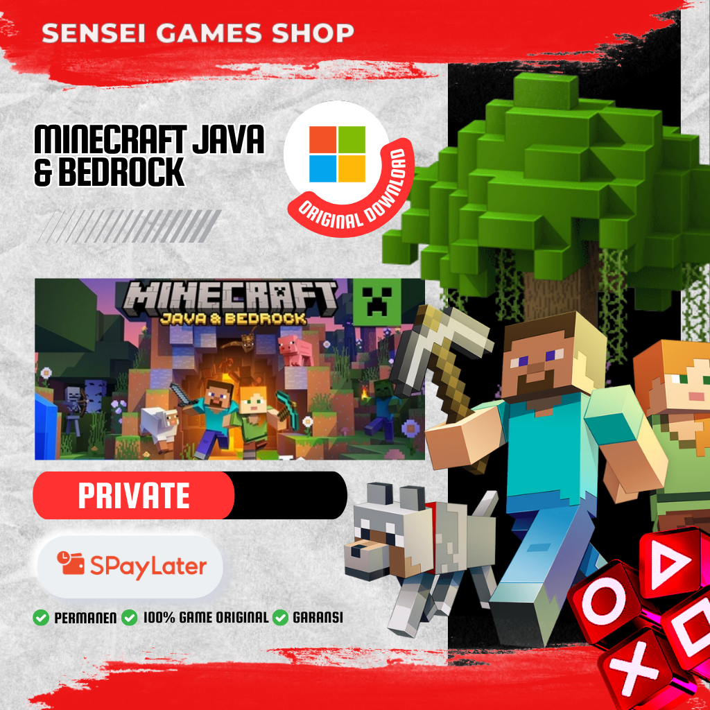Jual Minecraft Java & Bedrock Original Microsoft Store Private Account ...