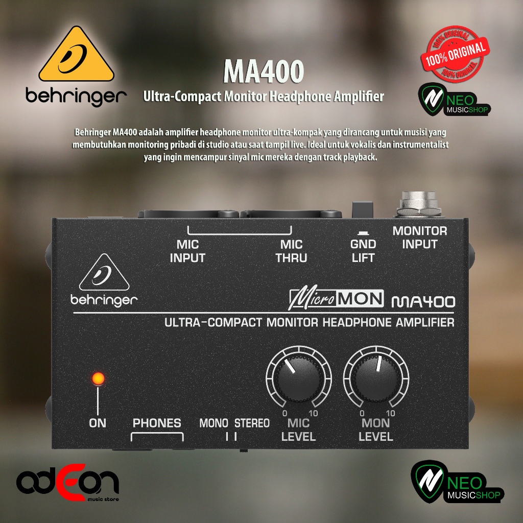 Jual Behringer MA400 Personal Headphone Amplifier | Shopee Indonesia
