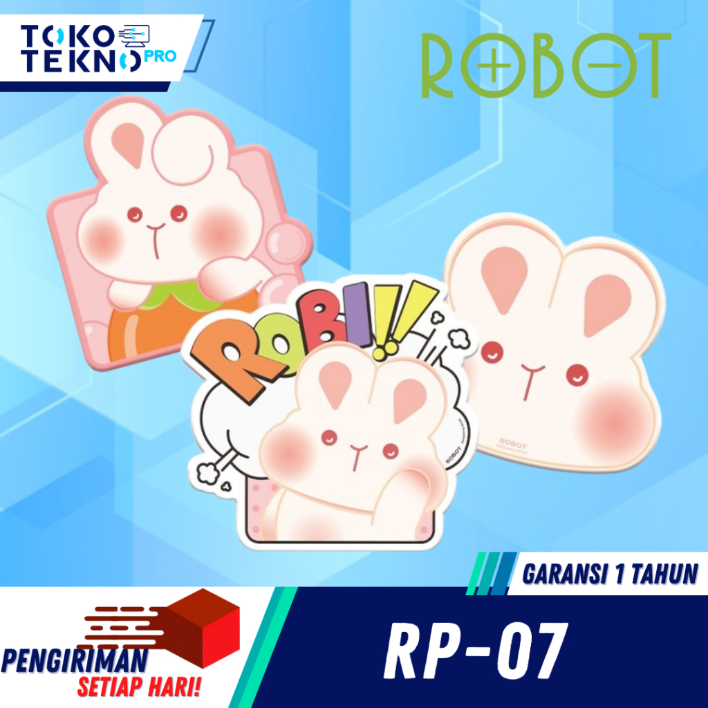 Jual ROBOT RP07 / RP-07 Mousepad Kelinci Material PU Anti Slip Mouse Pad | Shopee Indonesia