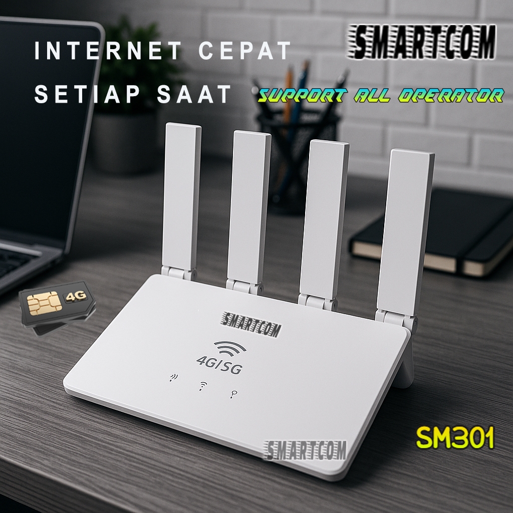 Jual SMARTCOM - Wifi Wireless Router 4G LTE CPE SM301 150Mbps All ...