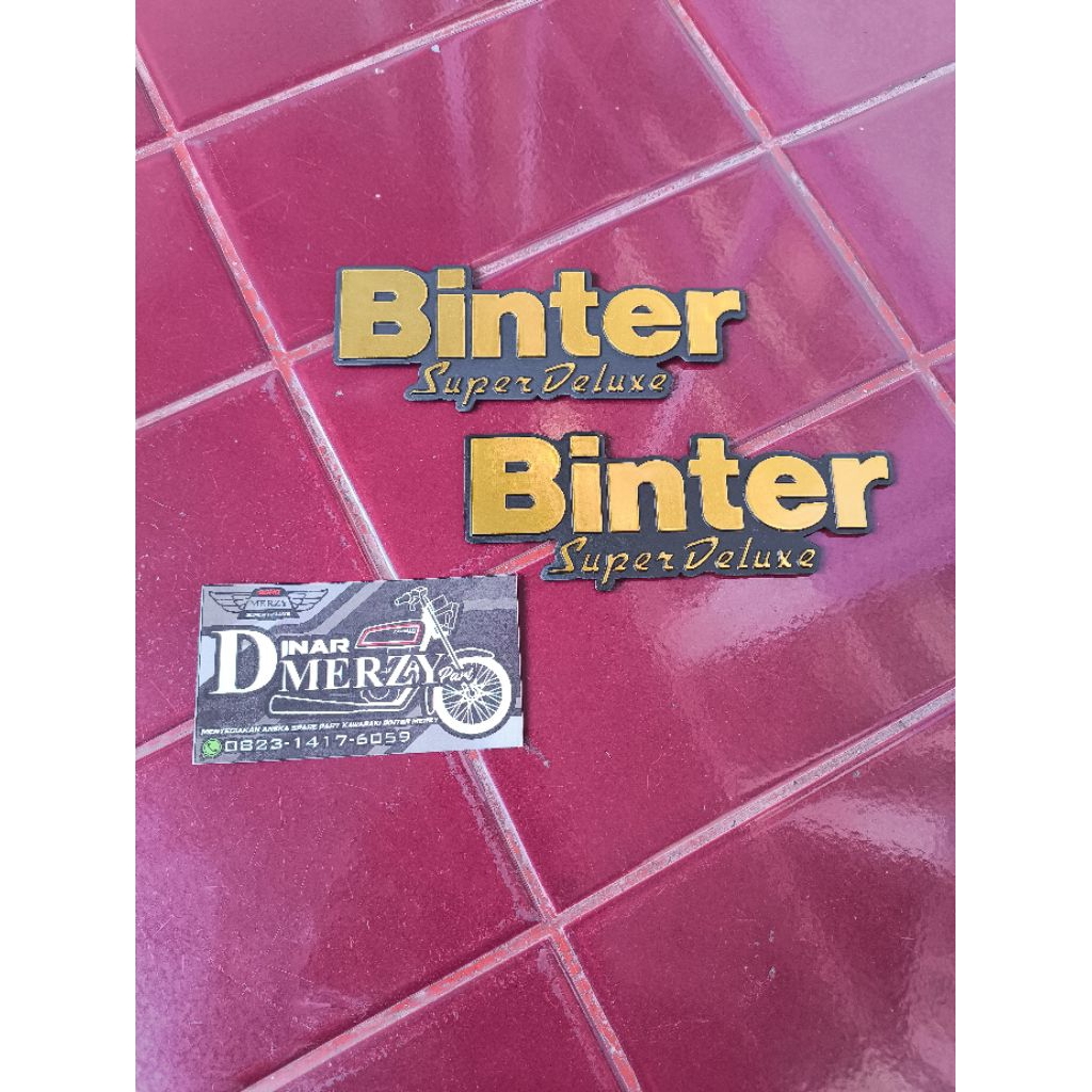 Jual Emblem tangki/tengki kawasaki binter merzy cdi | Shopee Indonesia