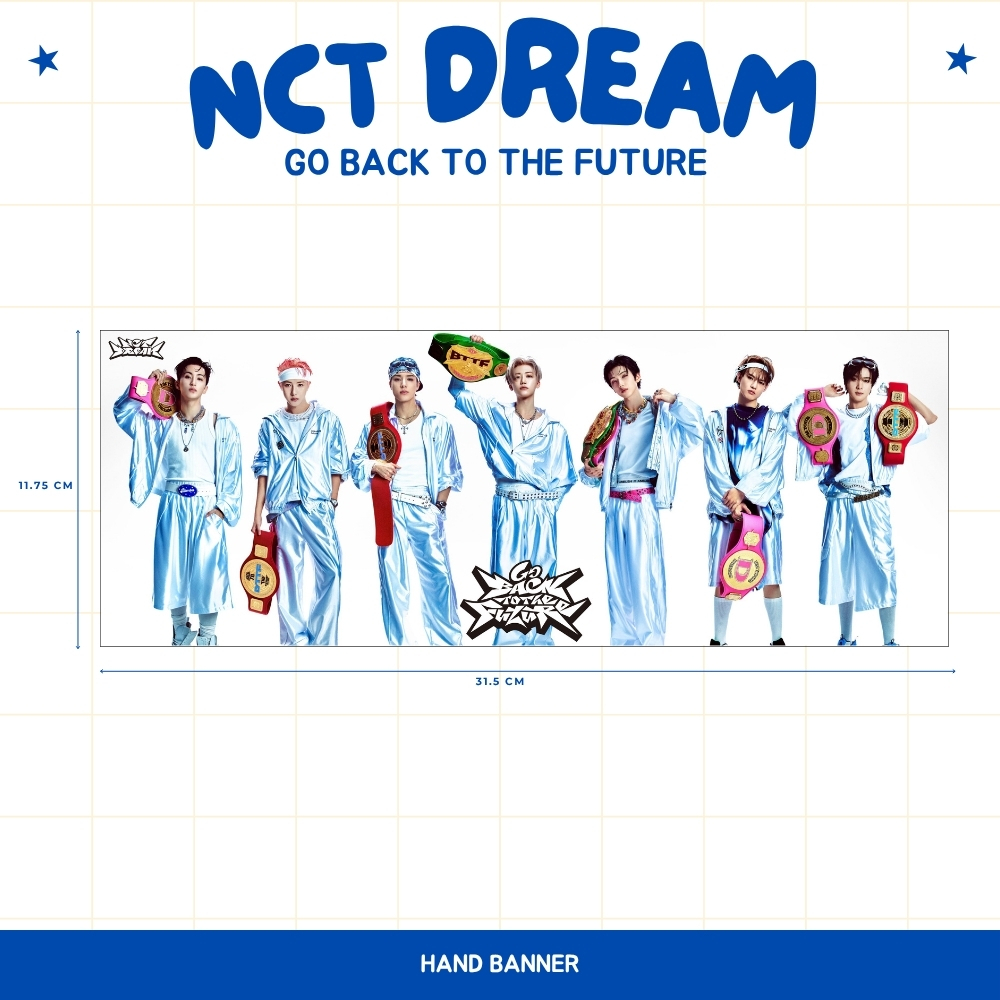 Jual GLOSSY HAND BANNER NCT DREAM GO BACK TO THE FUTURE HANDBANNER KPOP ...