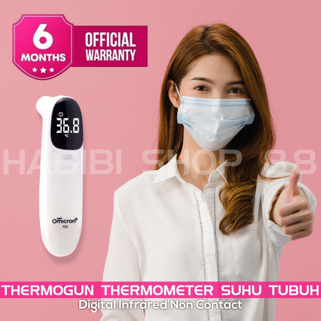 Jual Thermogun Thermometer Tembak Suhu Tubuh Digital Infrared Non Contact | Shopee Indonesia