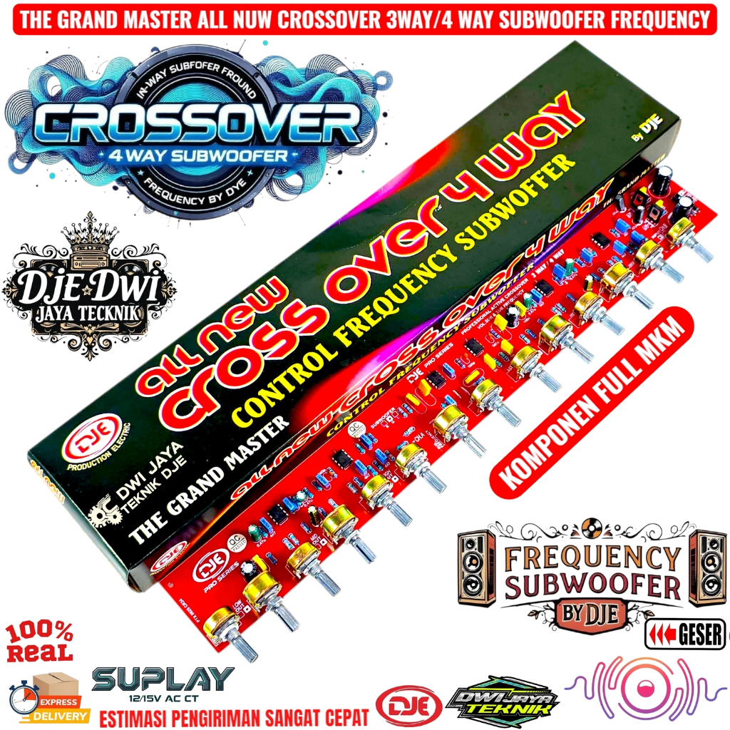 Jual KIT CROSSOVER 3WAY / 4 WAY+Subwoofer Frequency Full MKM | Shopee ...