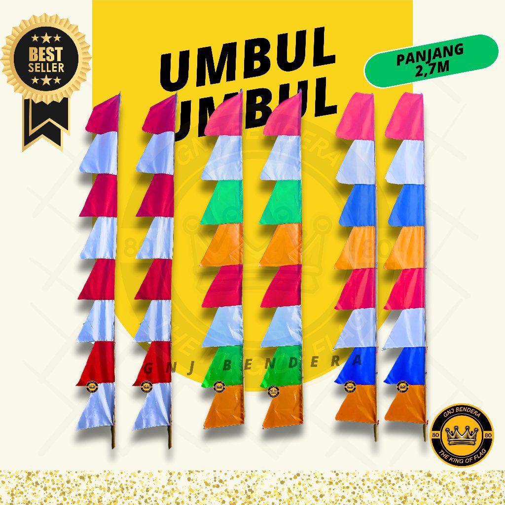 Jual Umbul Umbul 17 Agustus HUT RI | Dekorasi Merah Putih Kemerdekaan 20 pcs | Shopee Indonesia