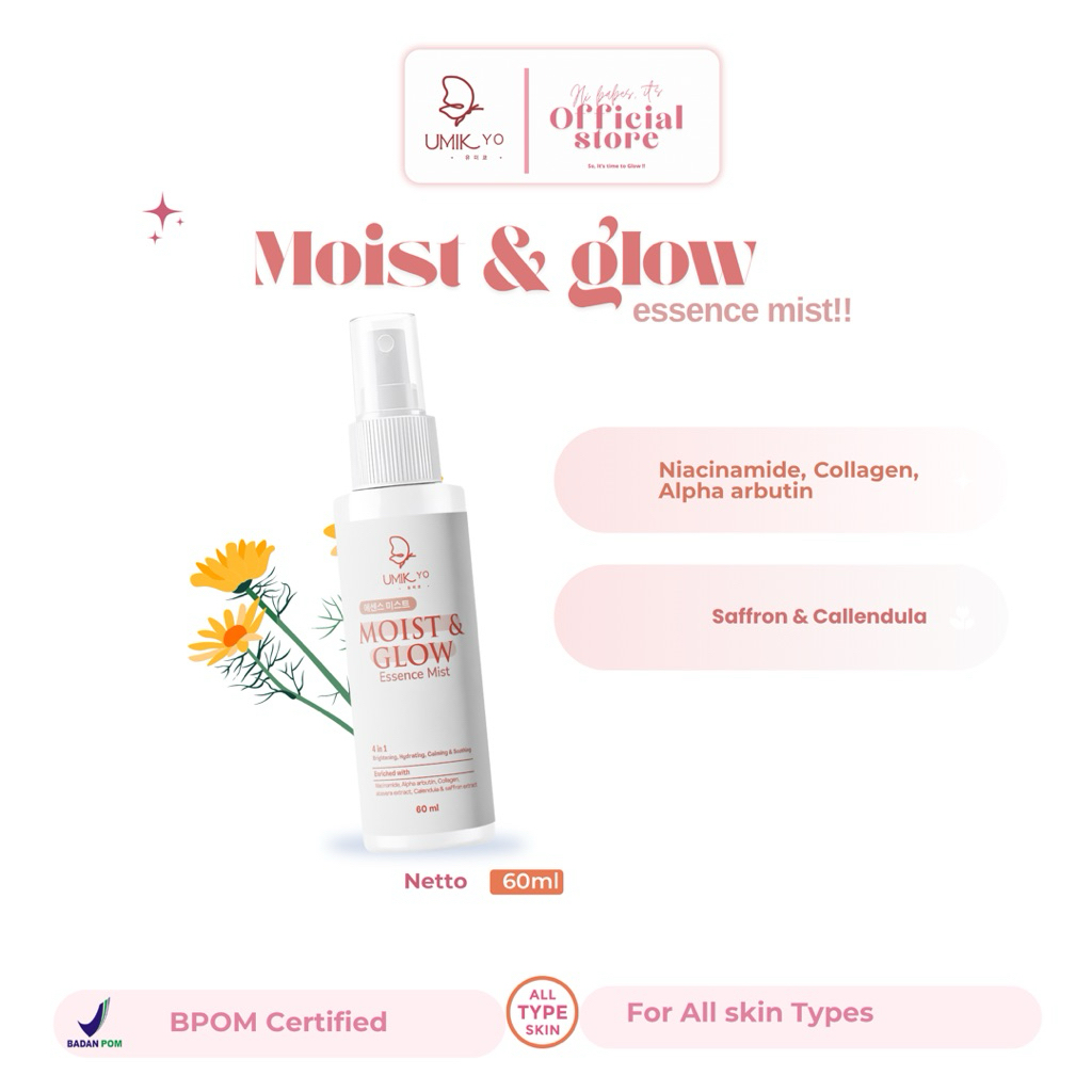 Jual Moist & Glow Essence mist by Umikyo | Shopee Indonesia