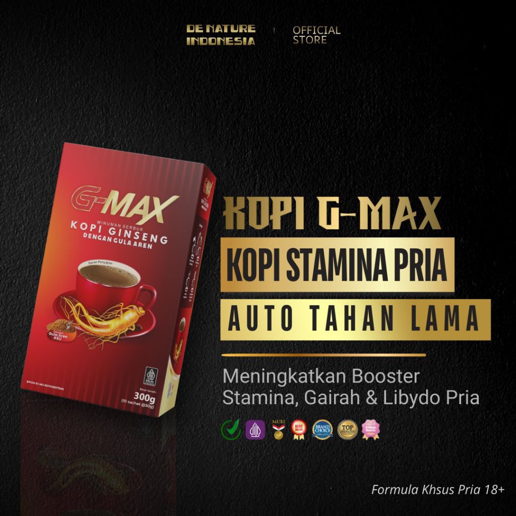 Jual KOPI G-MAX MINUMAN GINGSENG ORIGINAL BPOM 1 BOX ISI 10 SACHET ...