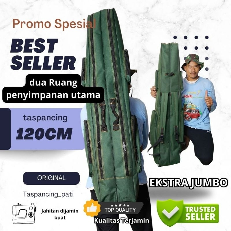 Jual TAS PANCING JUMBO 120CM GENDONG/RANSEL MULTI FUNGSI WATERPROOF ...