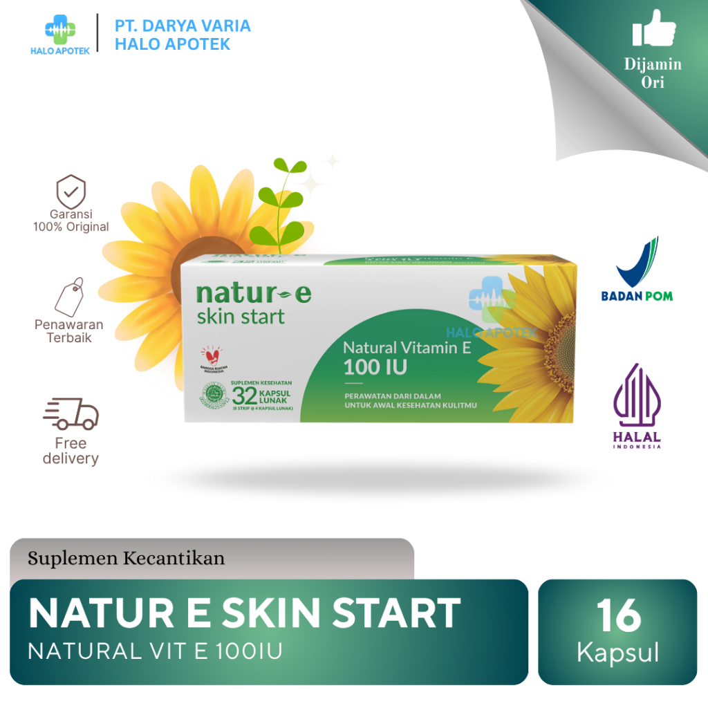 Jual Natur-E Skin Start Natural Vitamin E 100 IU 32s Soft Capsule ...