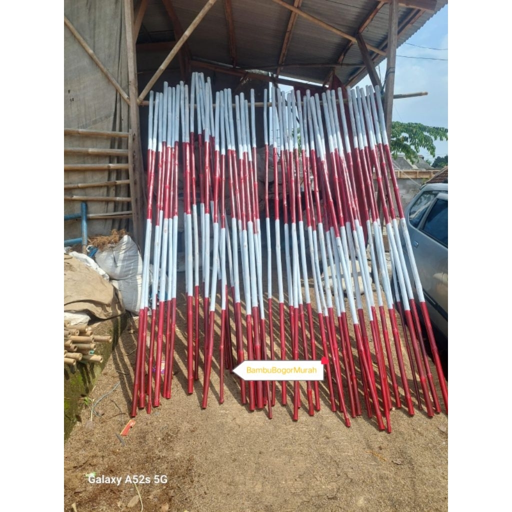 Jual Bambu Tiang Bendera Umbul Umbul Baleho Spanduk Sudah Di Cat ...