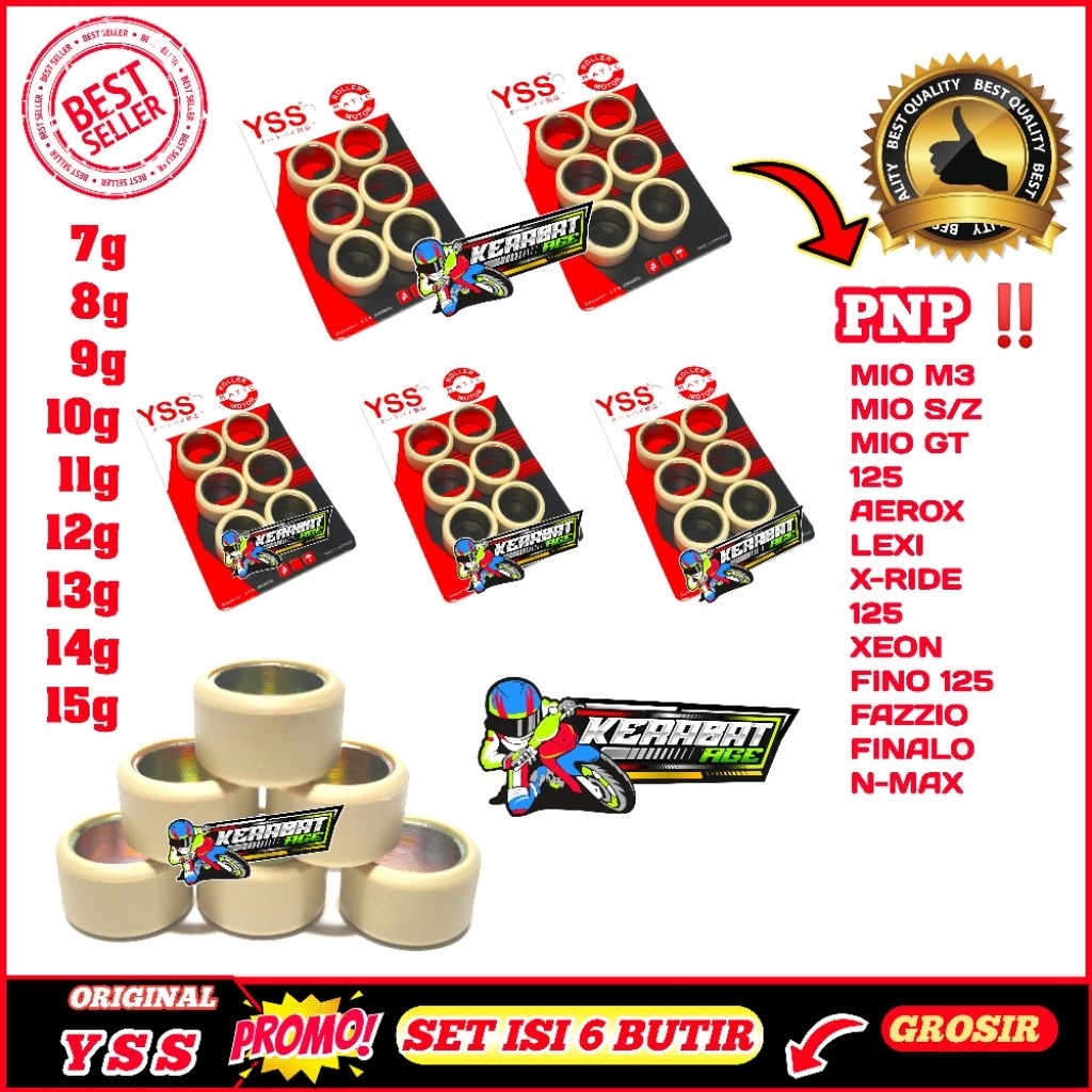 Jual ROLLER ROLER ( YM3 ) Loler NMAX AEROX MIO M3 S Z FINO 125 LEXI ...