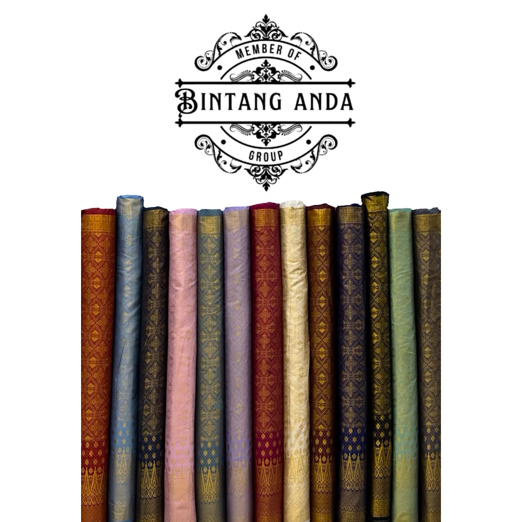 Jual Bahan Songket Melayu / Kain Songket Melayu Meteran / Kain Songket ...