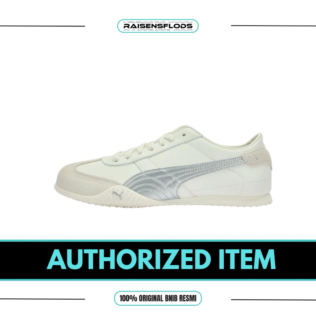 Jual Puma Bella UT Leather Warm White Silver Womens 100% Authentic ...