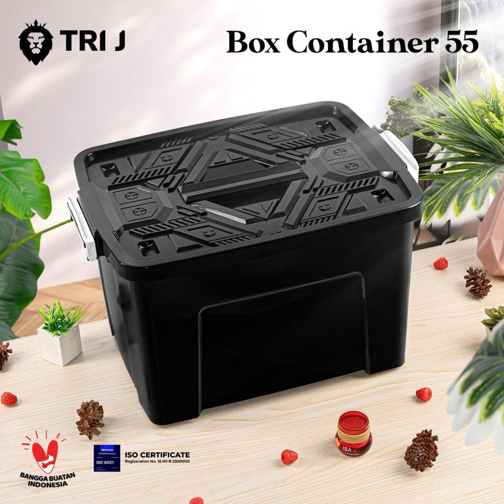 Jual BOX CONTAINER 55 LITER HITAM | Shopee Indonesia