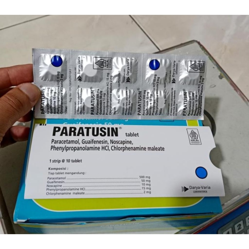 Jual PARATUSIN TABLET (Obat Batuk,Flu,Pilek,Demam,Sakit Kepala) DV ...