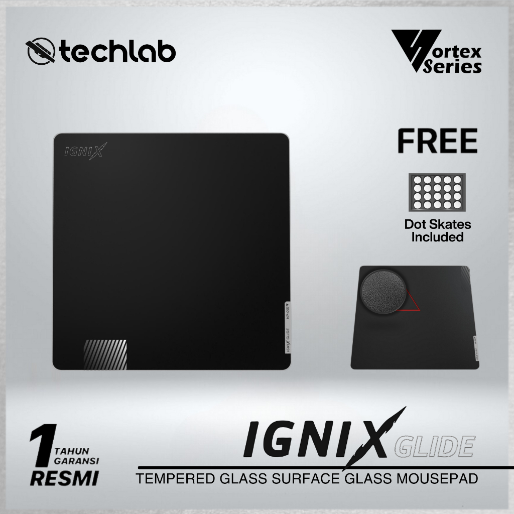 Jual Vortexseries IGNIX GLIDE VP001 Premium Gaming Glasspad Mousepad ...